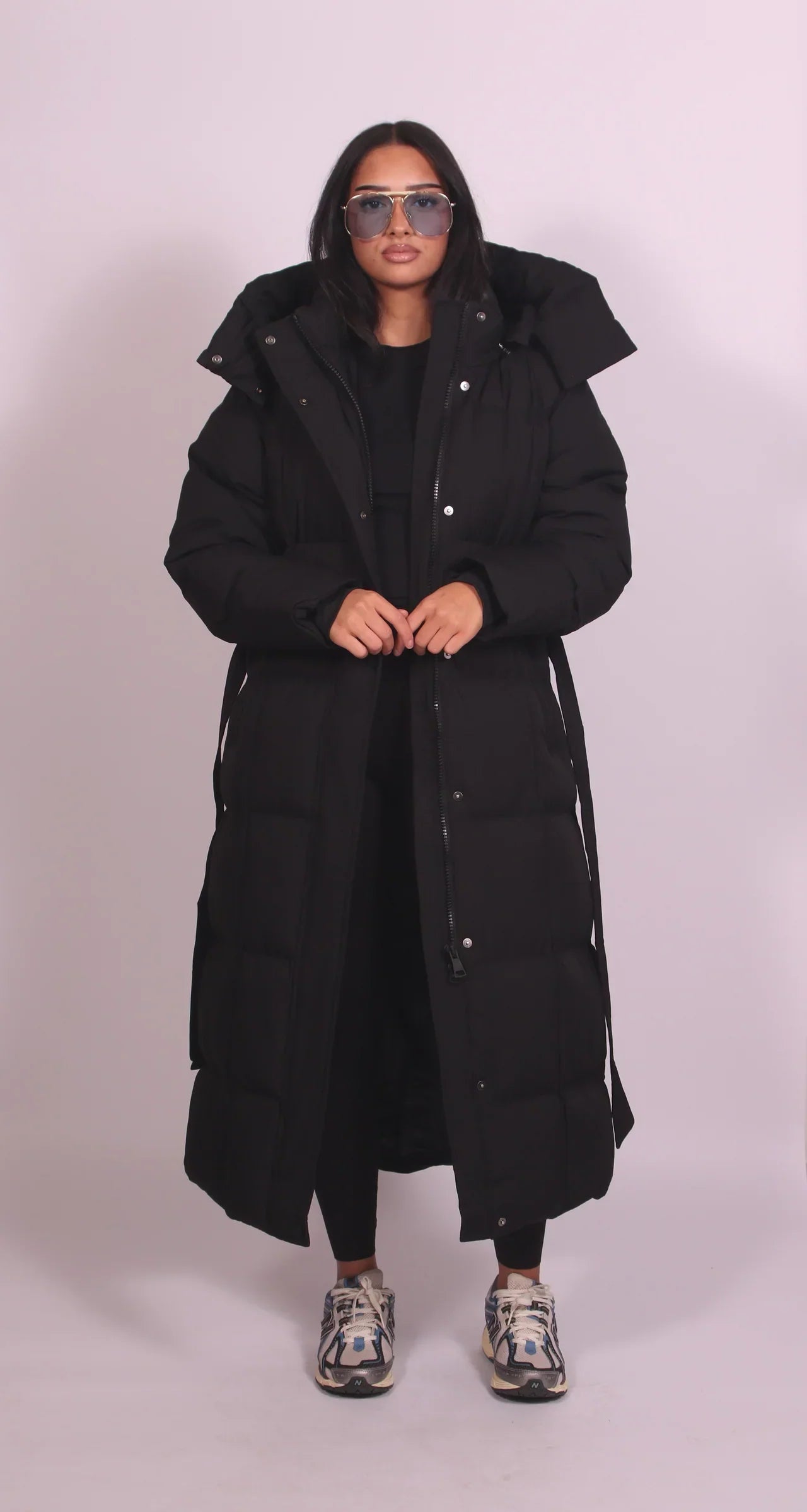 Averlisse - Manteau Long Puffer Ceinturé